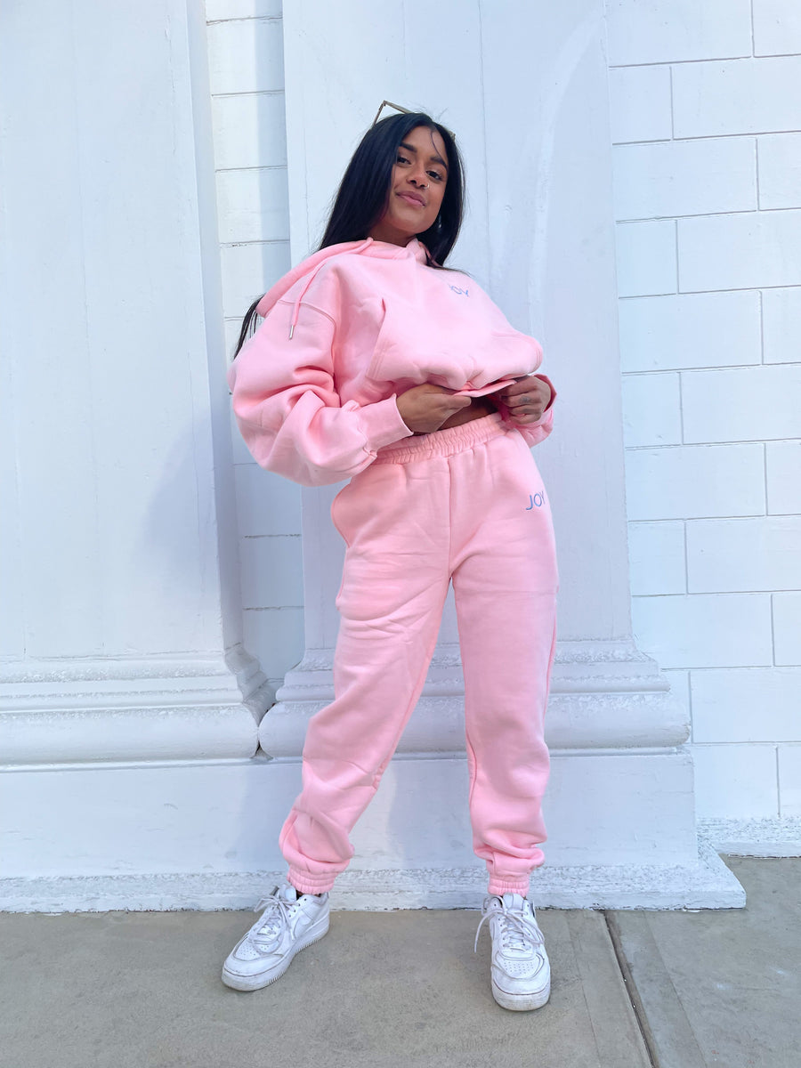 Ethical Baby Pink Relaxed Fit Joggers | Everyday Cozy | JOY Underwear ...