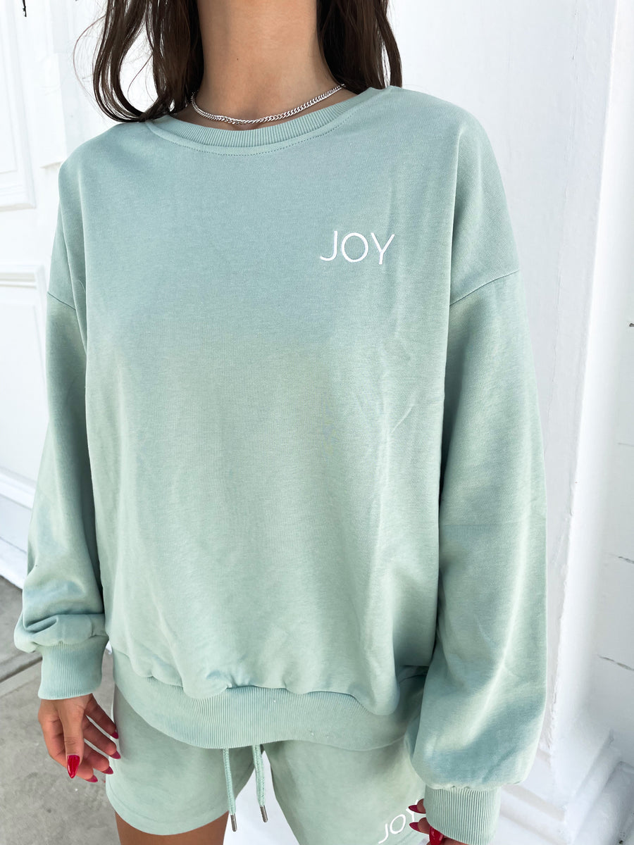 Perfectly Oversized Unisex Matcha Mint Crew Sweatshirt | JOY Underwear ...